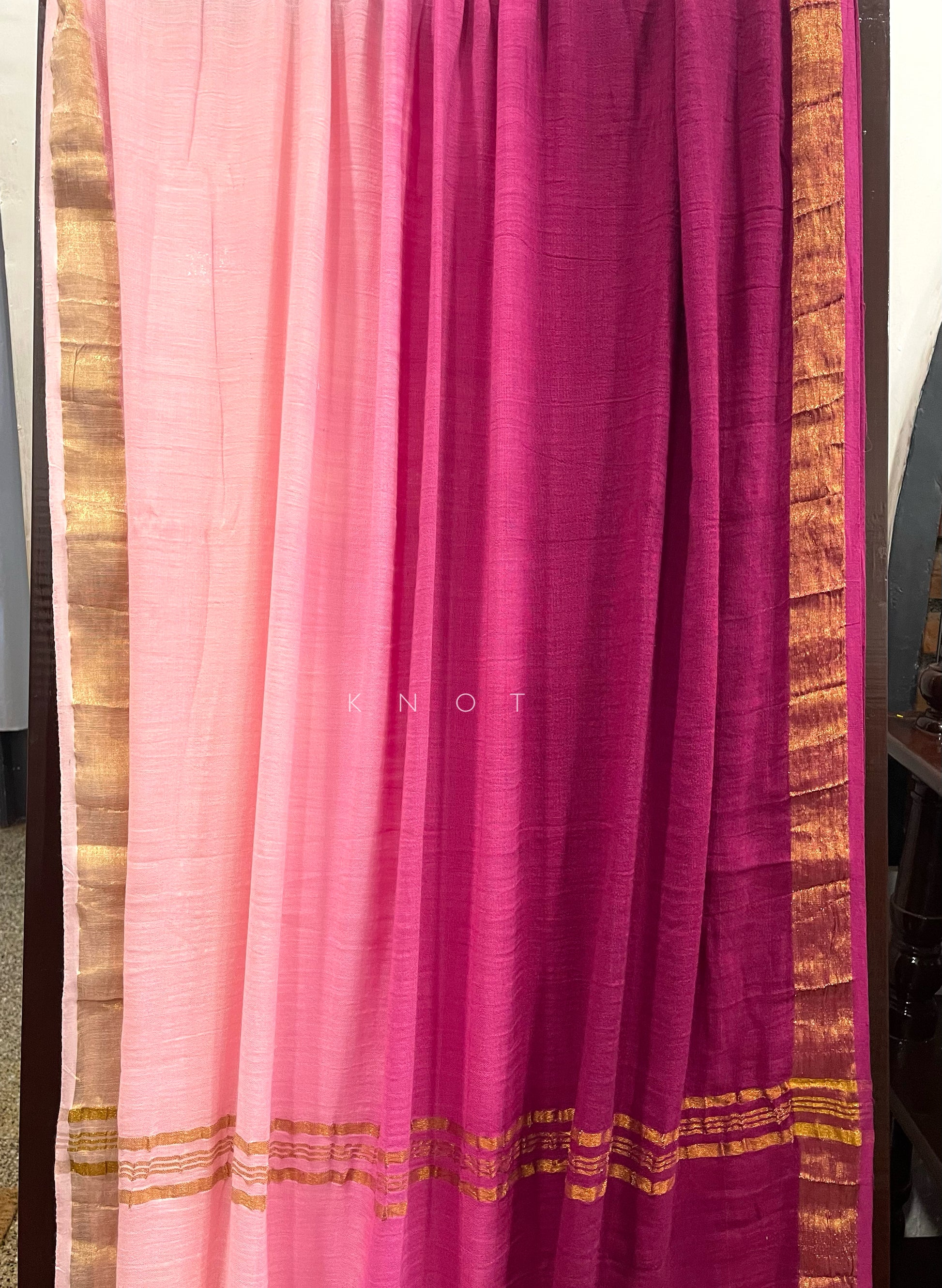 Flaming Plum Saree – KNOT